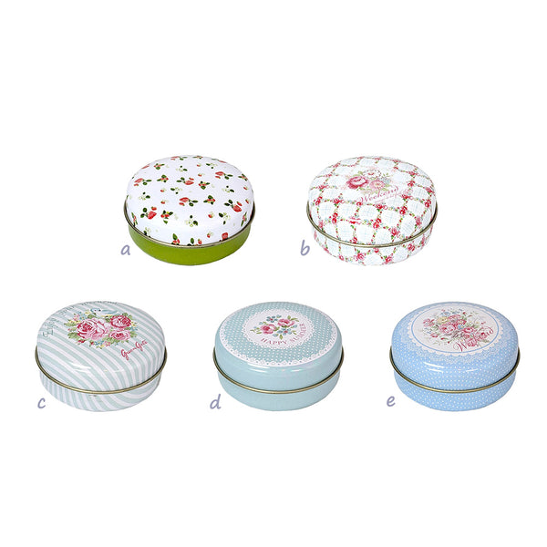 Mini Round Tin Boxes – Linens, Bath and Things